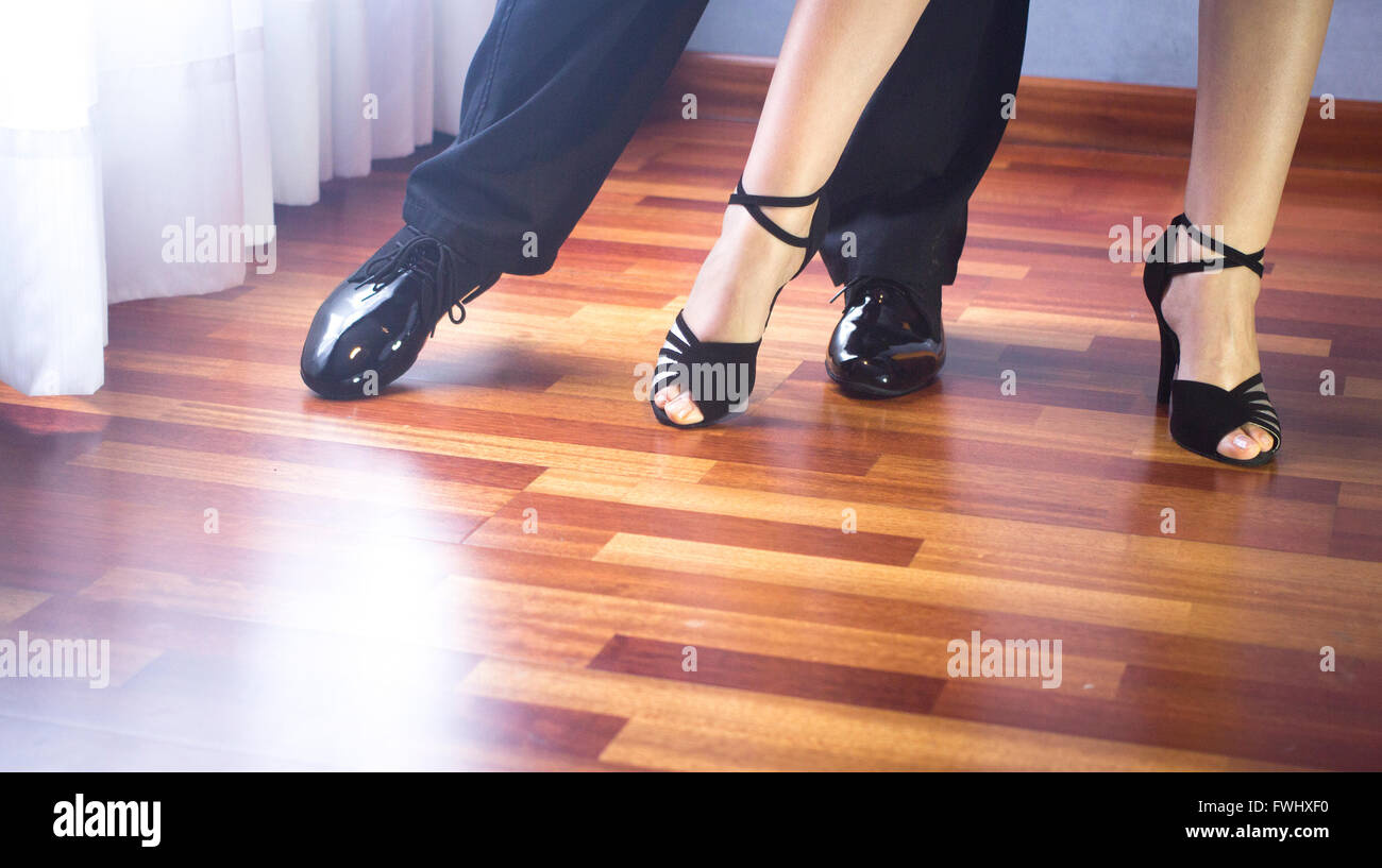 Male and female ballroom, standard, sport dance, latin and salsa couple ...