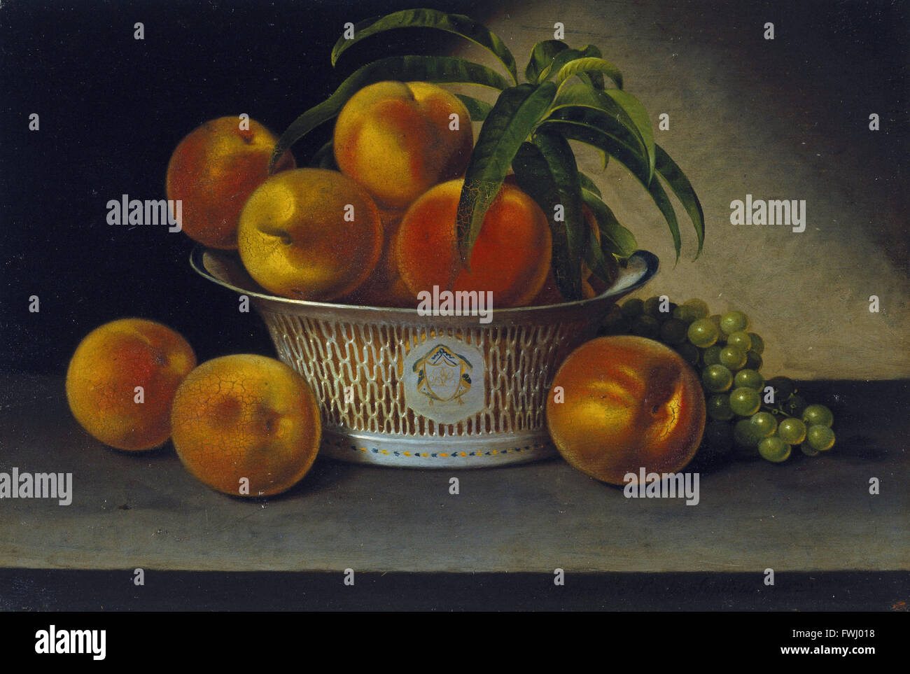 Raphaelle Peale - Still Life with Peaches - Brooklyn Museum Stock Photo ...
