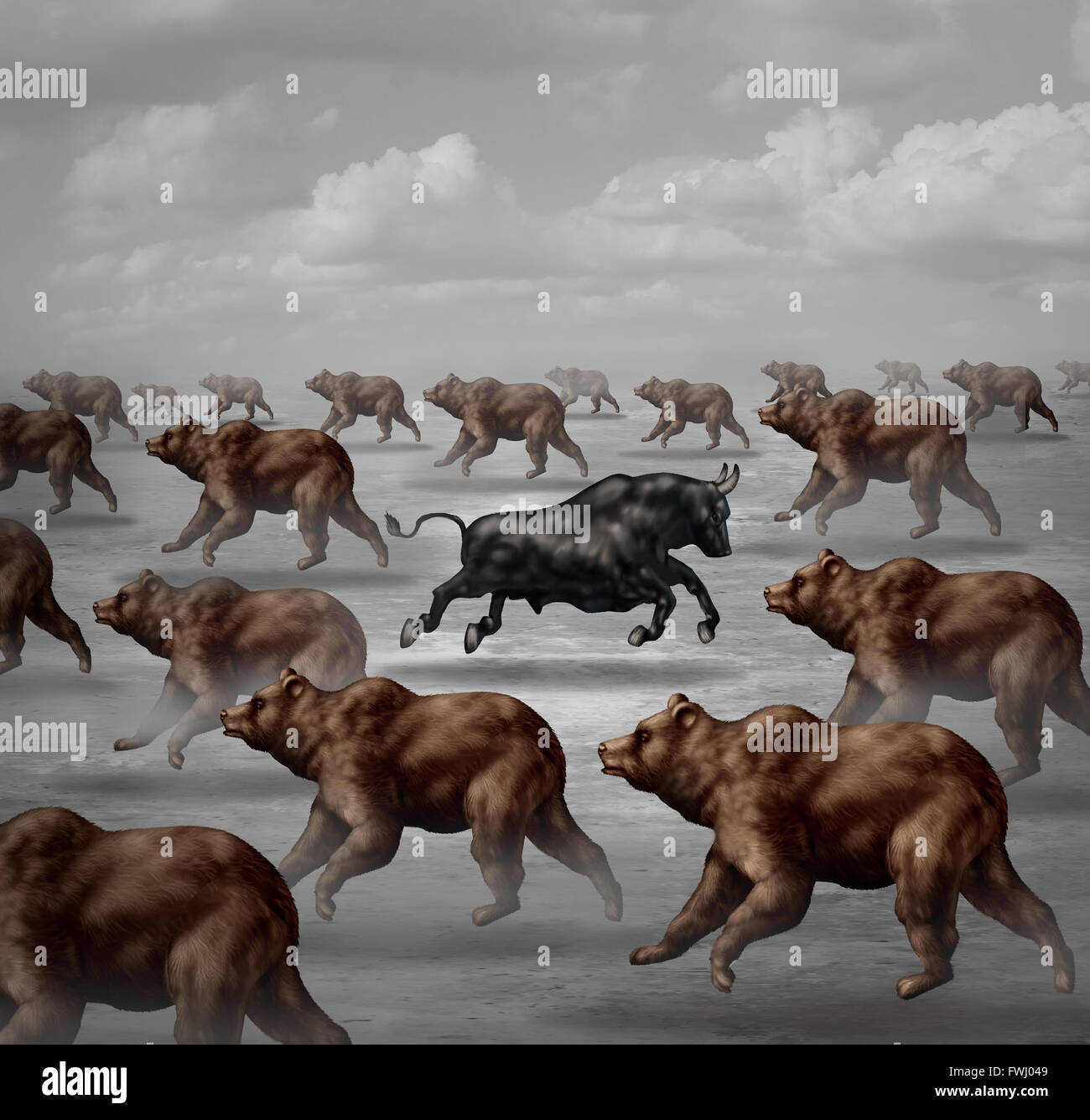 Concept for contrarian hi-res stock photography and images - Alamy