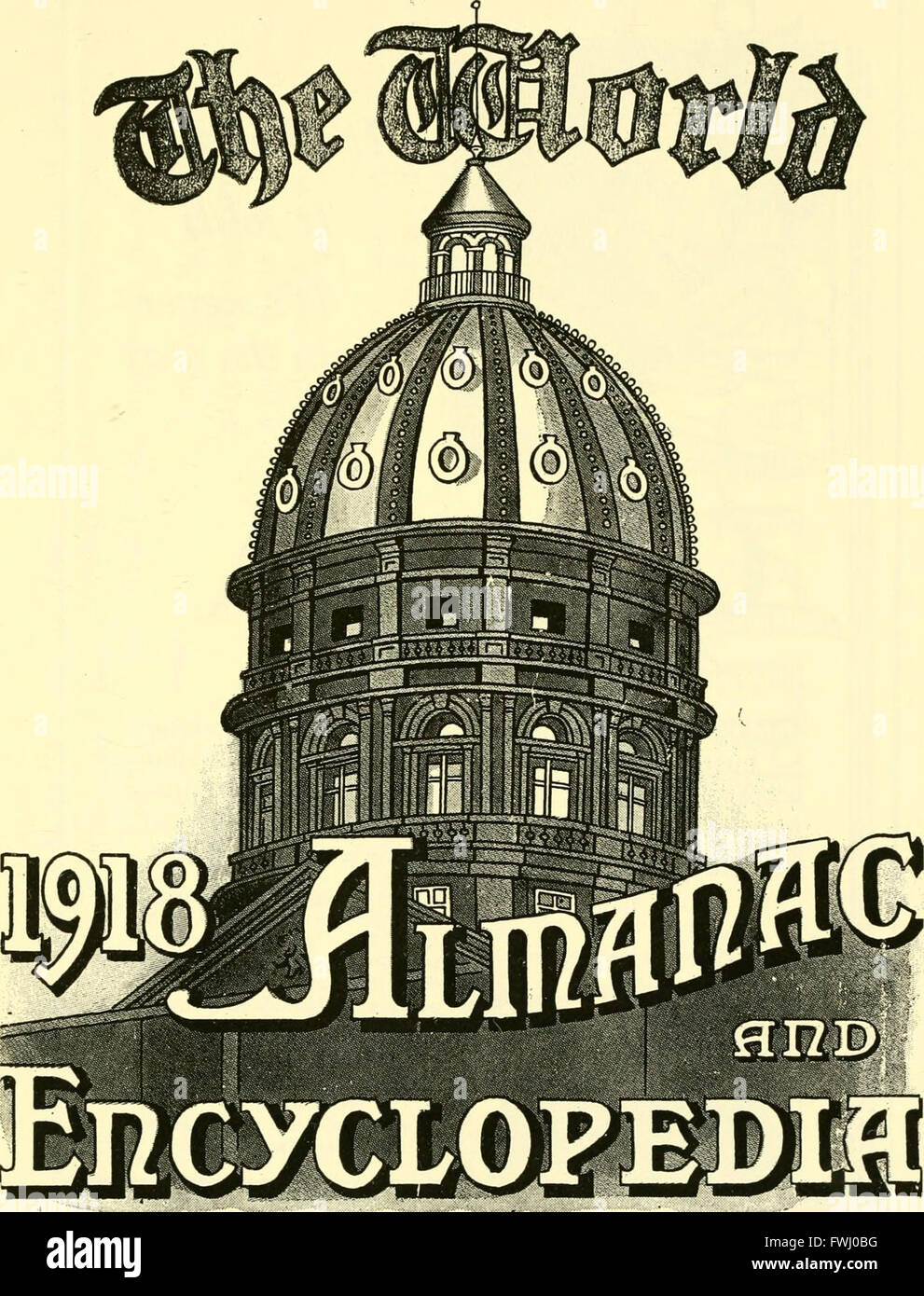 A 1918 almanac and encyclopedia containing facts on various subjects ...