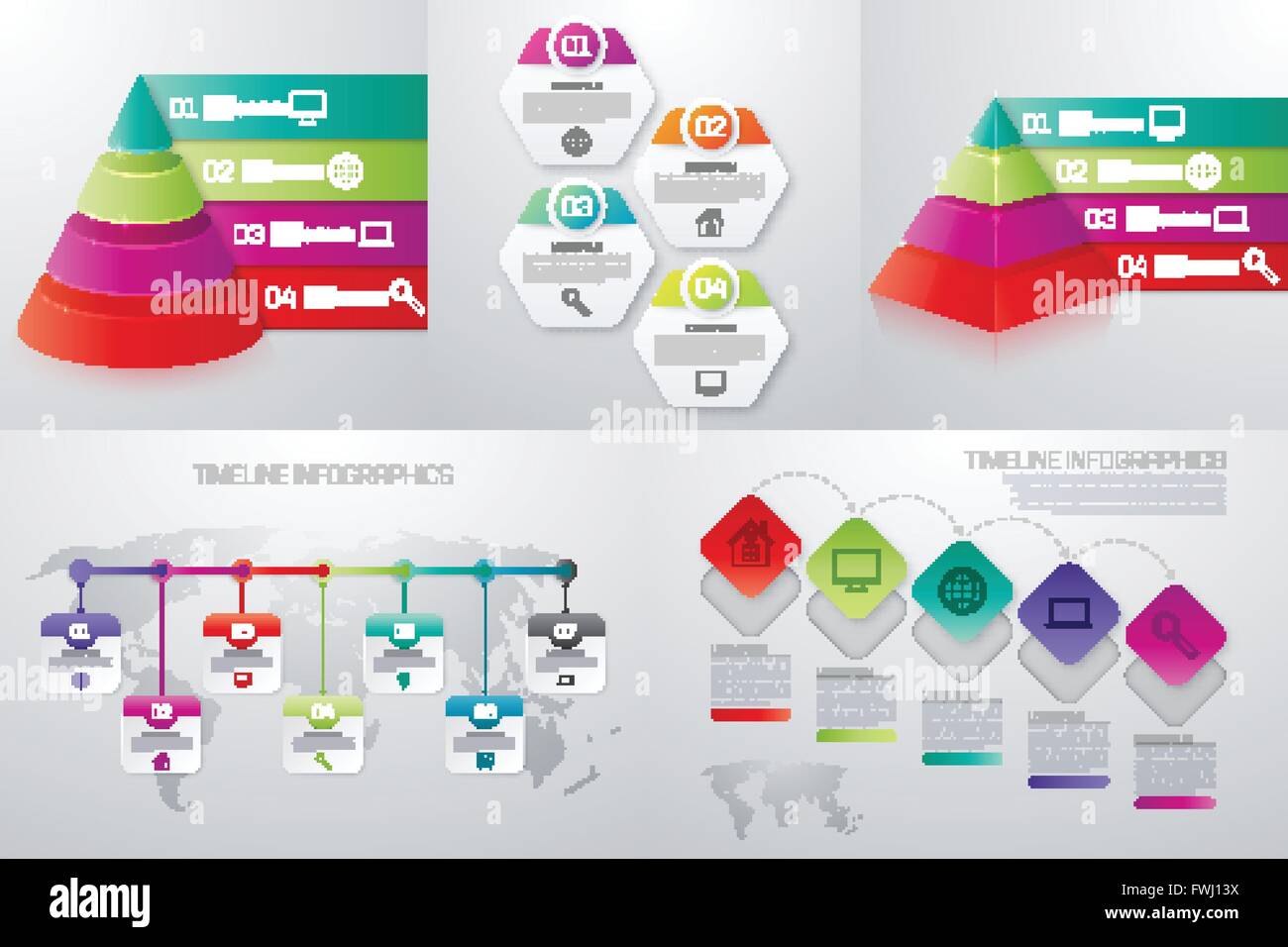 Set with infographics Stock Vector Image & Art - Alamy