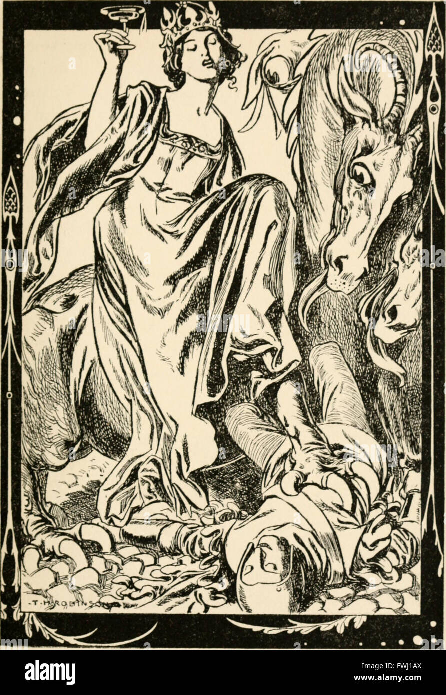 This 1905 edition presents 'Una and the Red Cross Knight' from Spenser ...