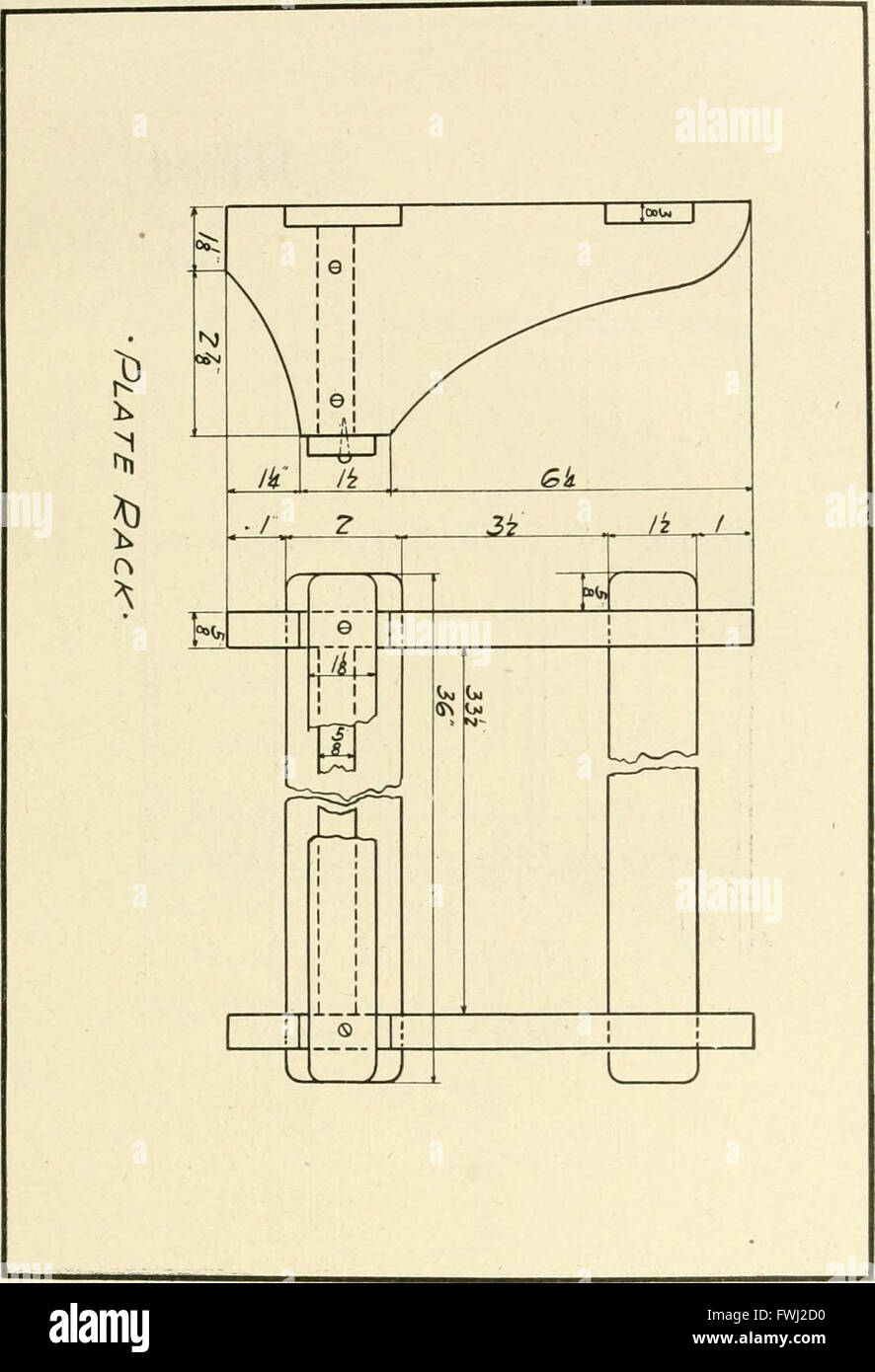 This 1914 book provides instruction in woodwork and mechanical drawing ...
