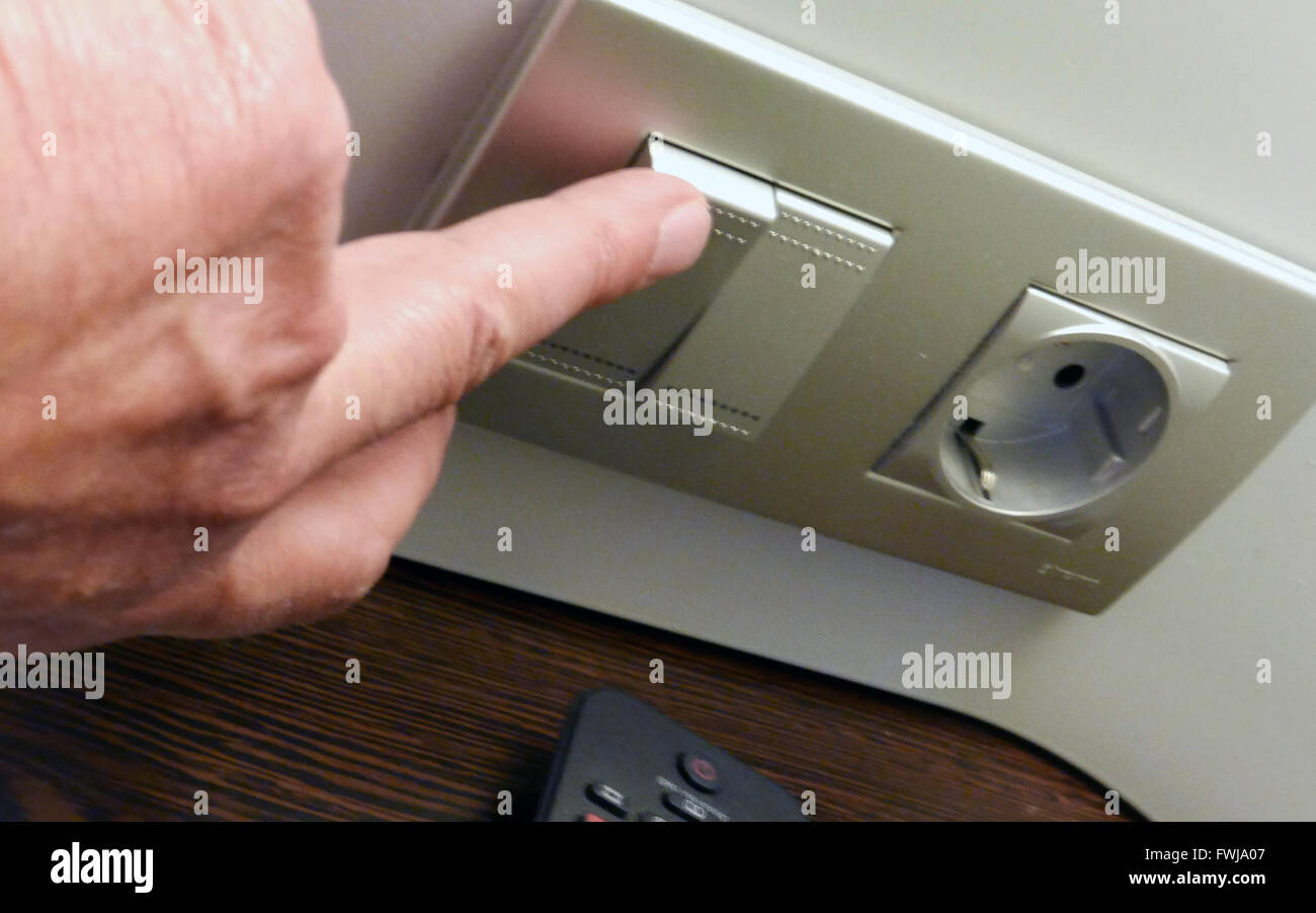 Turning Off Light Switch High Resolution Stock Photography and Images ...