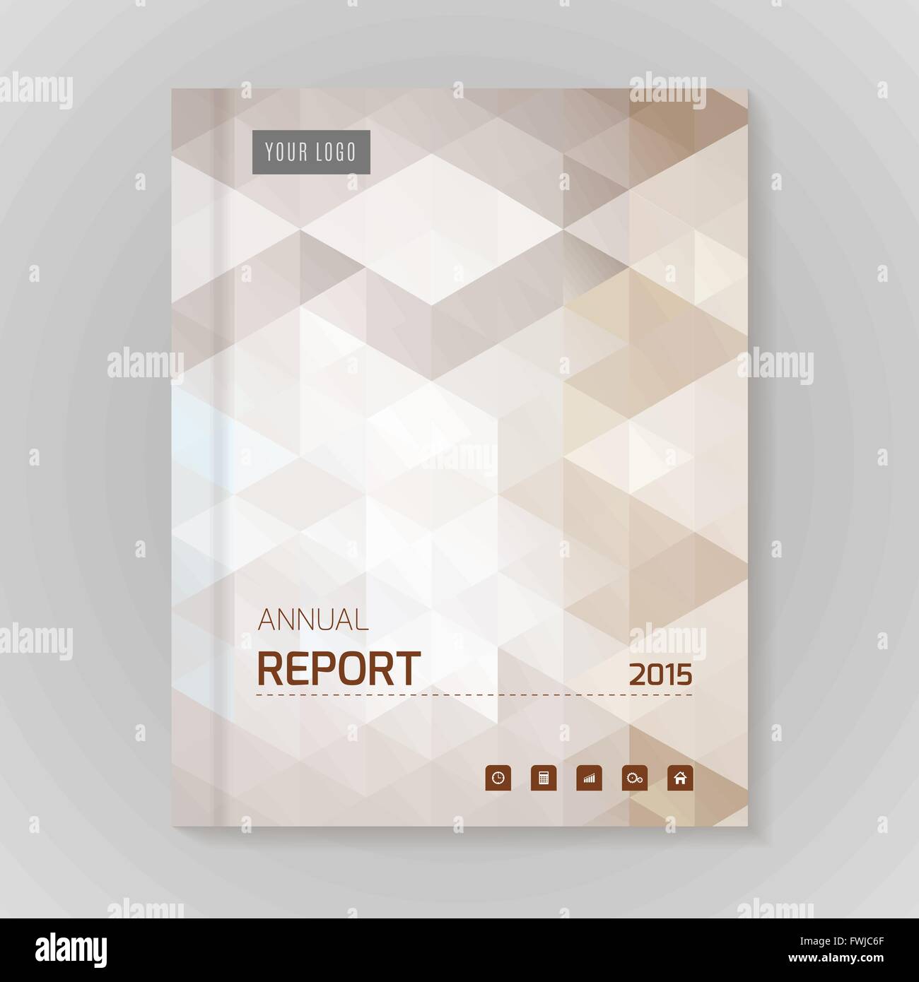 Annual Report Cover vector illustration Stock Vector Image & Art - Alamy