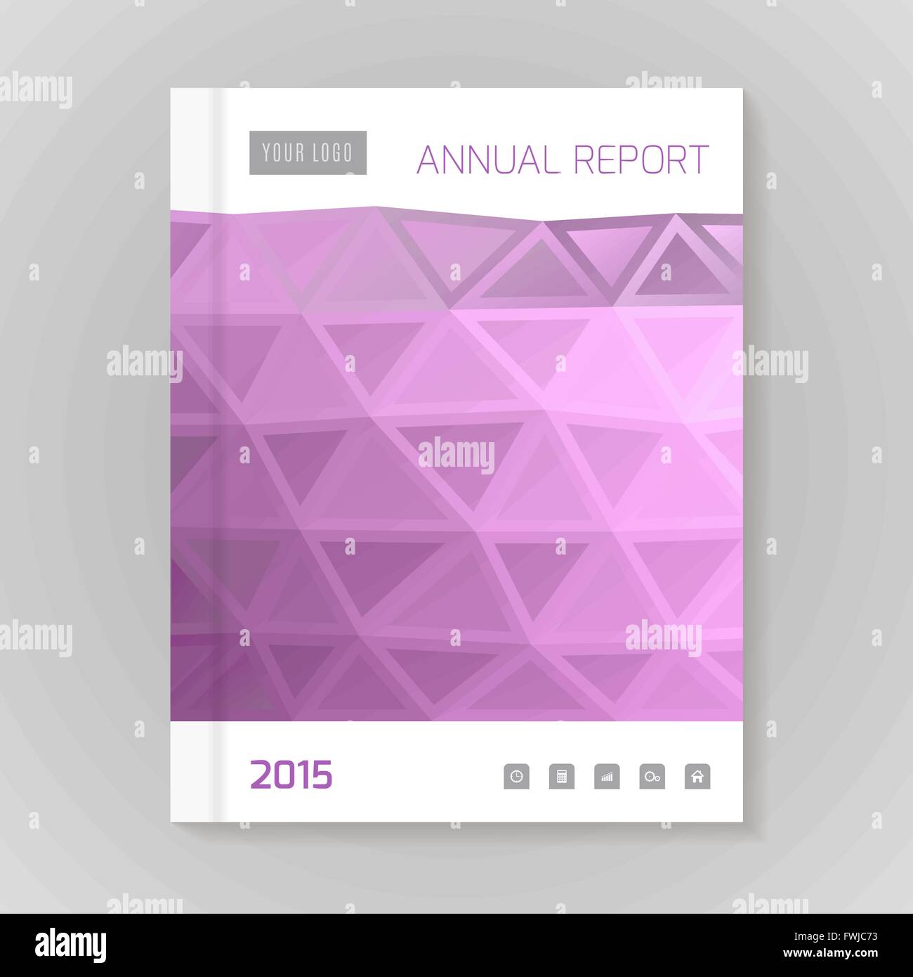 Annual Report Cover vector illustration Stock Vector Image & Art - Alamy