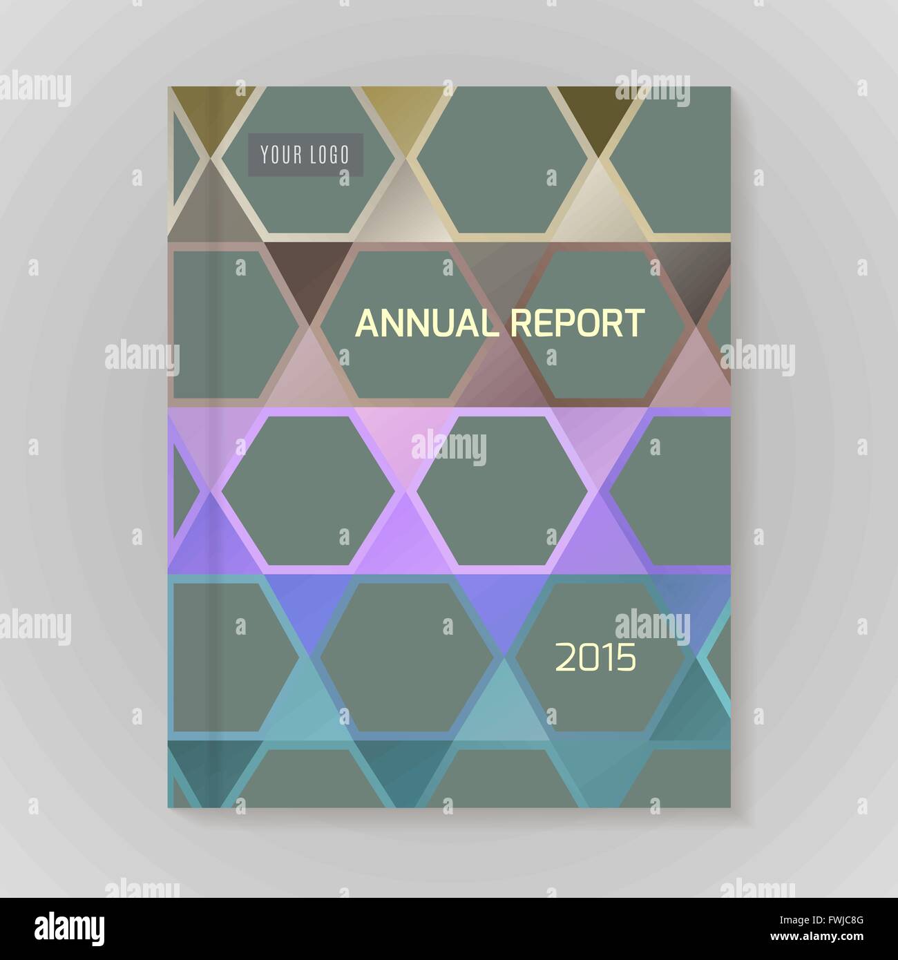 Annual Report Cover vector illustration Stock Vector Image & Art - Alamy