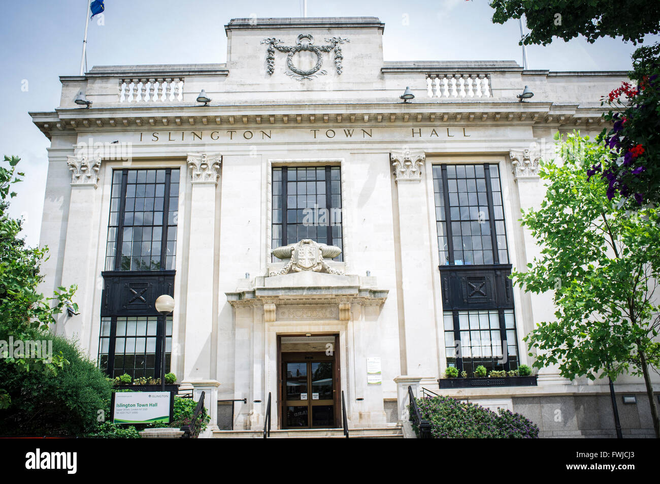 Islington Town Hall Stock Photo - Alamy