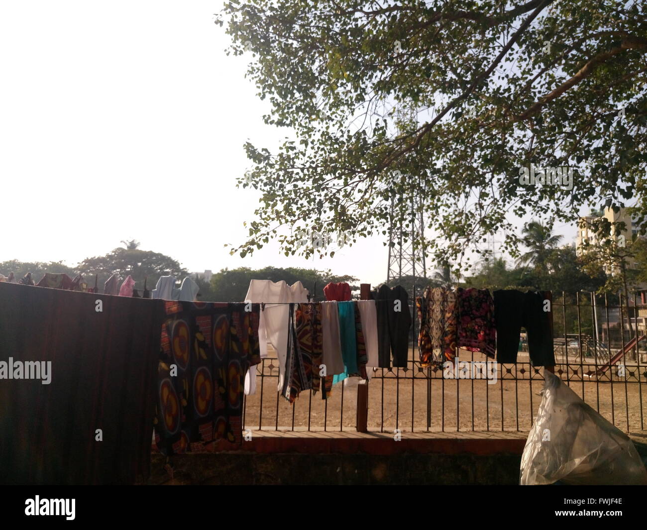 Drying Laundry On The Street High Resolution Stock Photography and ...