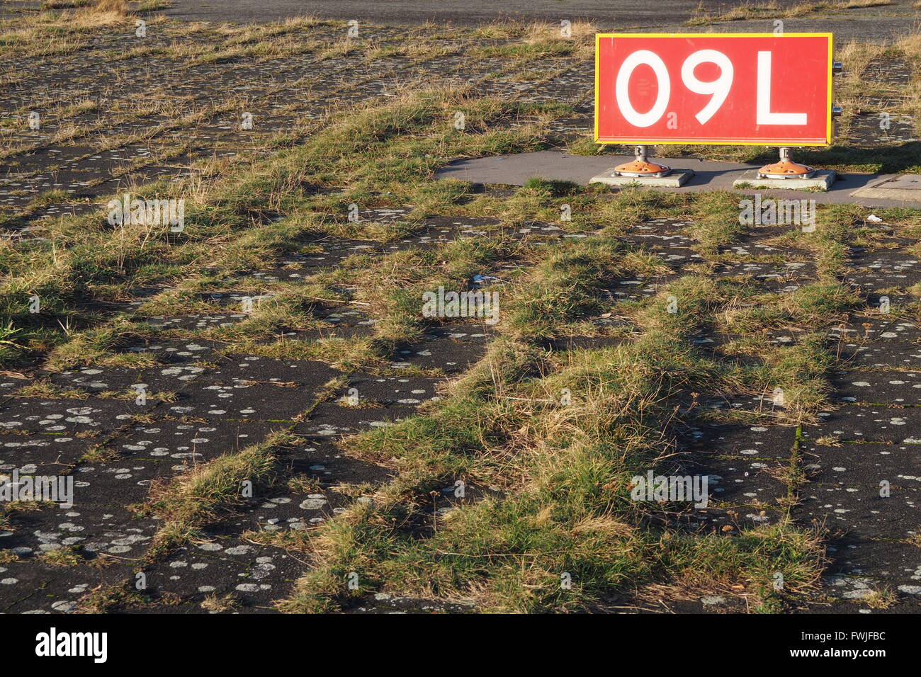 Number And Alphabet On Sign Board At Field Stock Photo - Alamy