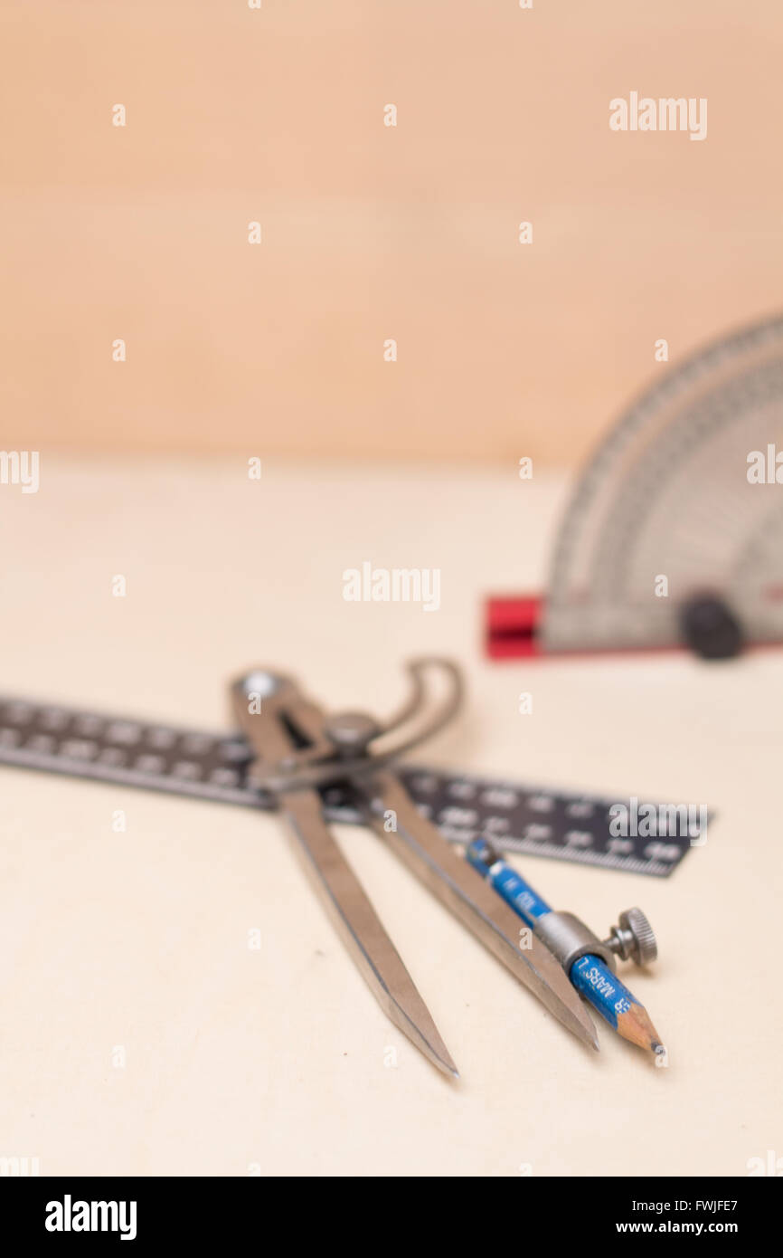 Close up drawing ruler hi-res stock photography and images - Alamy