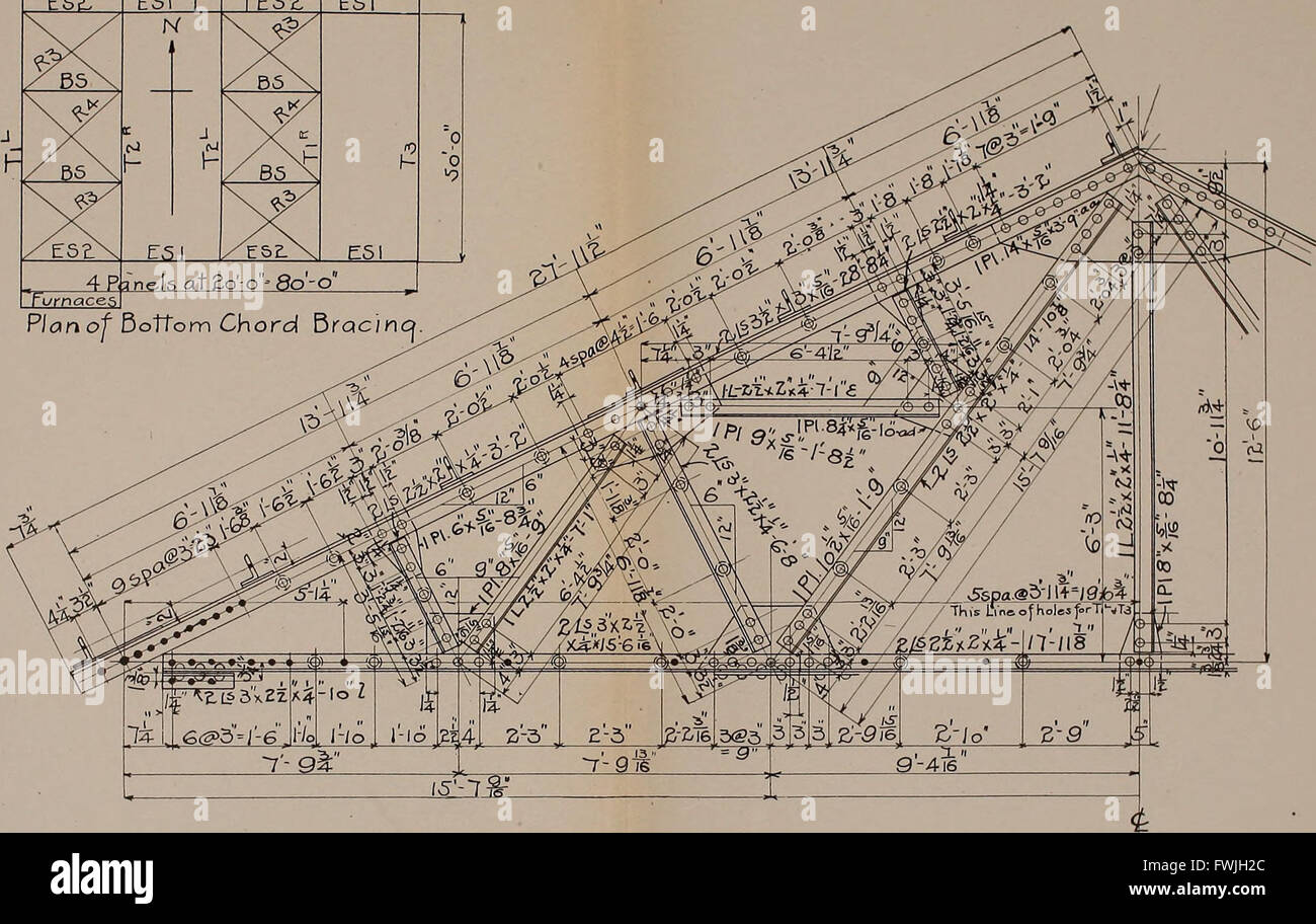 This 1907 manual offers a detailed course on structural drafting ...