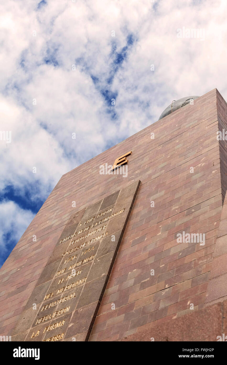 Center Of The World, Mitad Del Mundo, East View, South America Stock ...