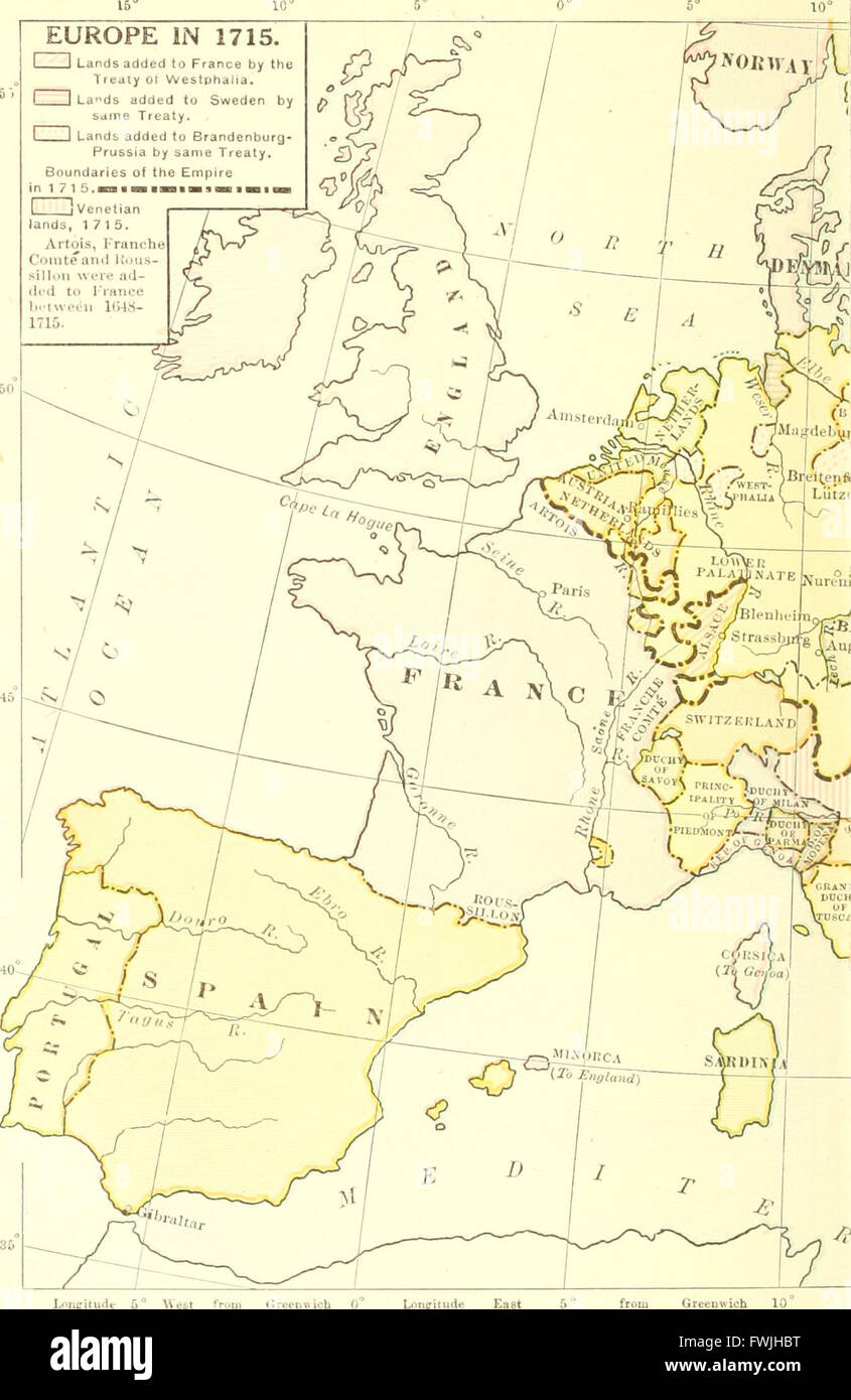 Map of europe 1920 hi-res stock photography and images - Alamy