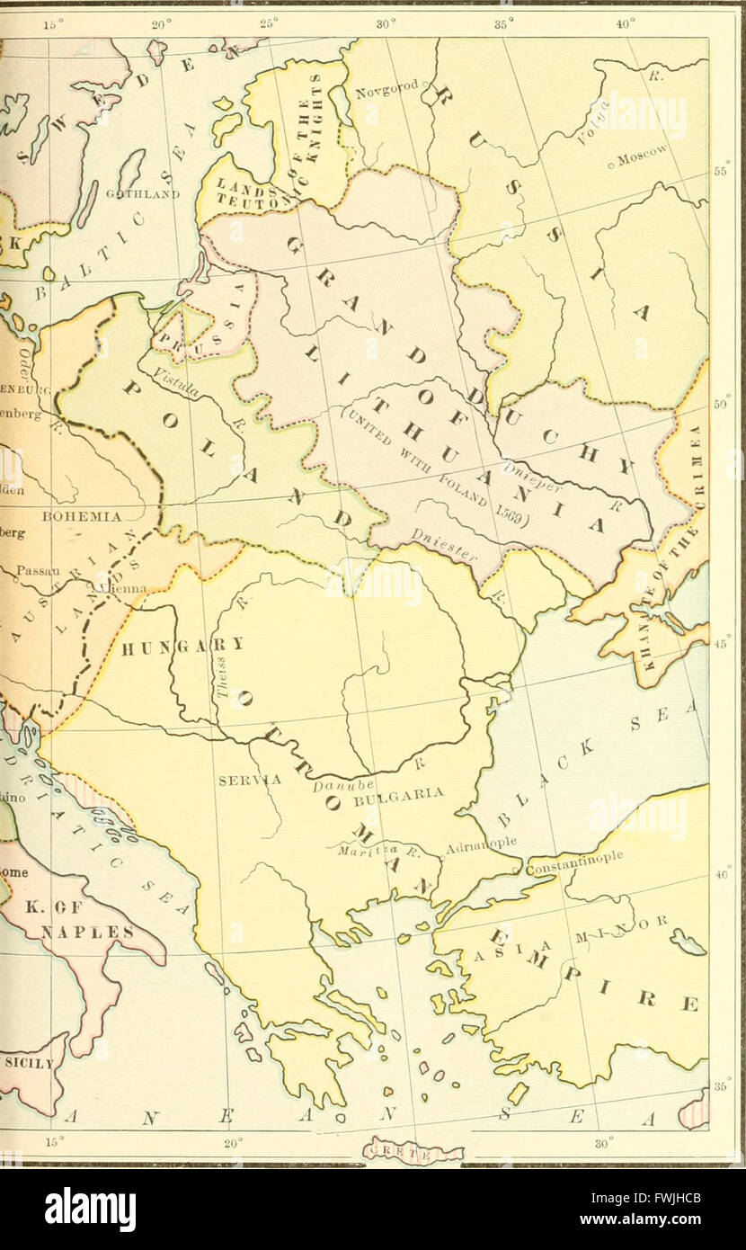 Map of europe 1920 hi-res stock photography and images - Alamy