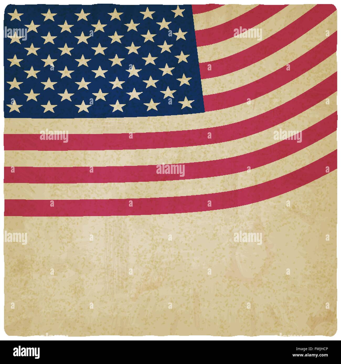 American flag vintage background - vector illustration. eps 10 Stock ...