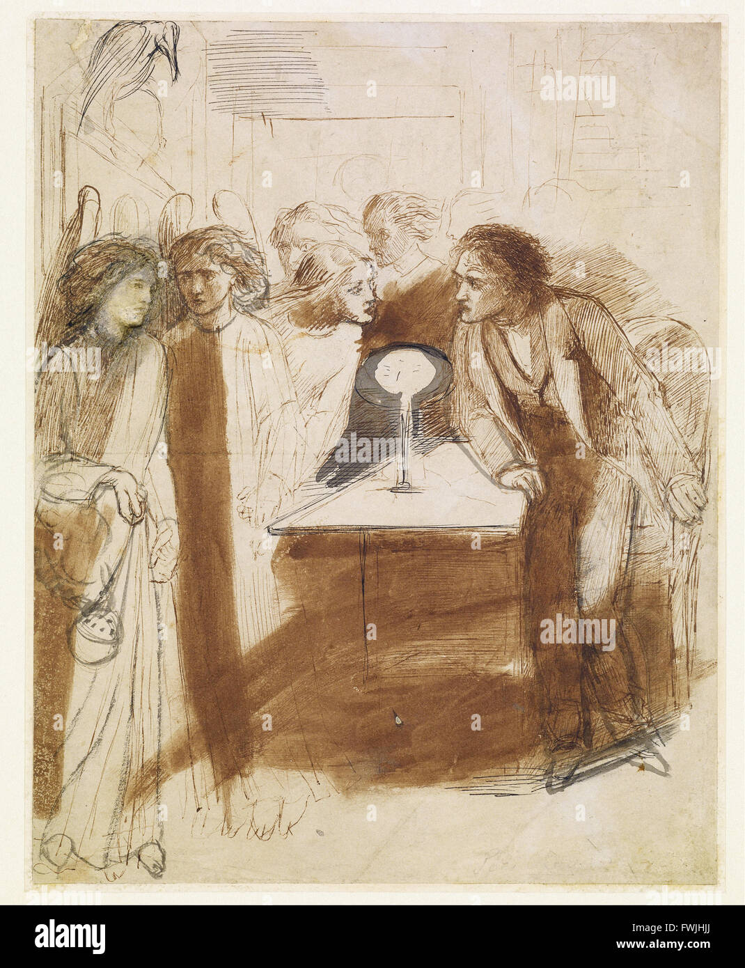 Dante gabriel rossetti angel hi-res stock photography and images - Alamy