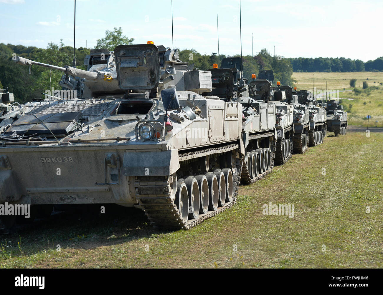 Warrior tracked armoured vehicle hi-res stock photography and images ...