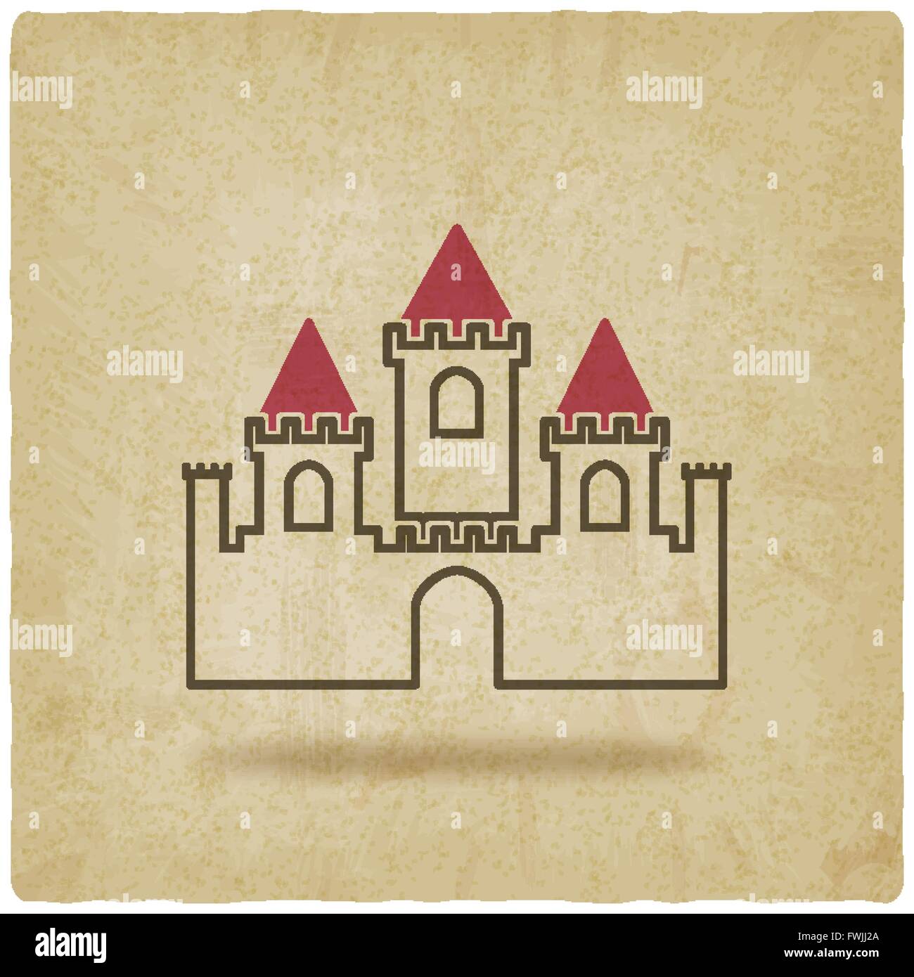 Old castle texture Stock Vector Images - Alamy