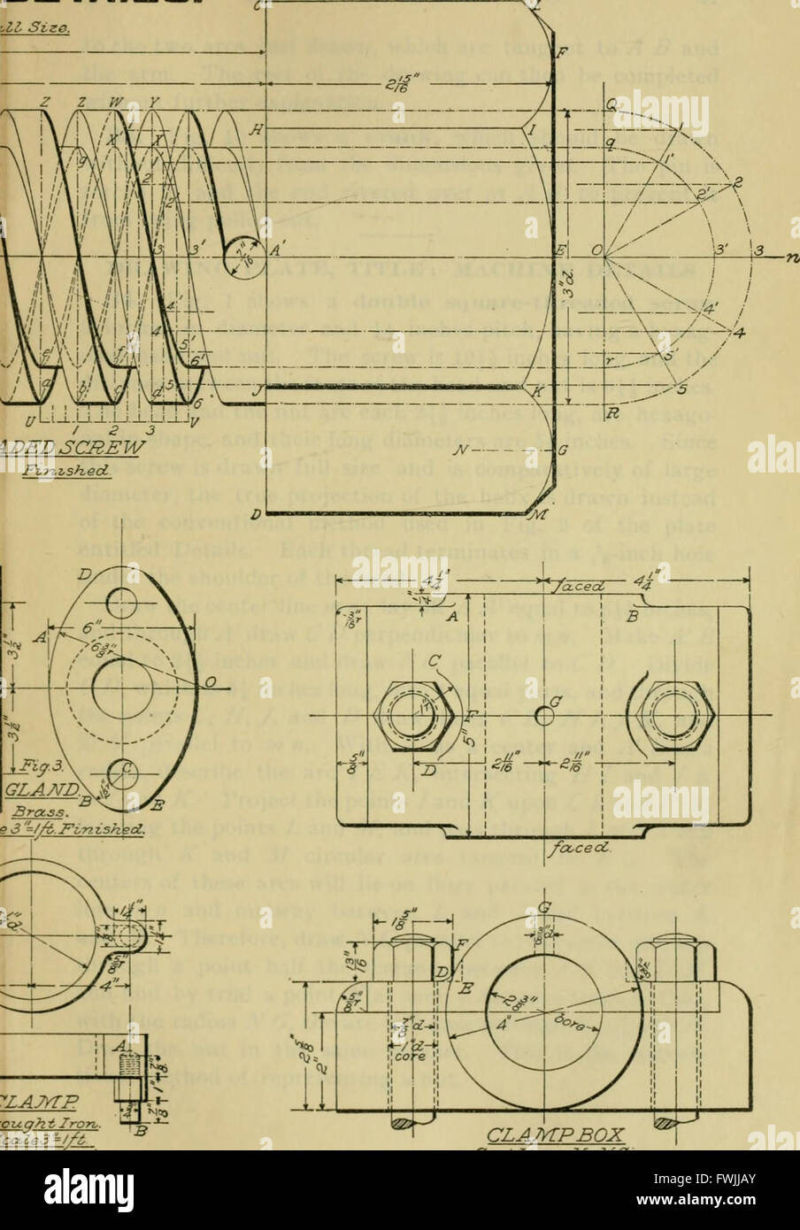 A textbook on mechanical and electrical engineering (1902 Stock Photo ...