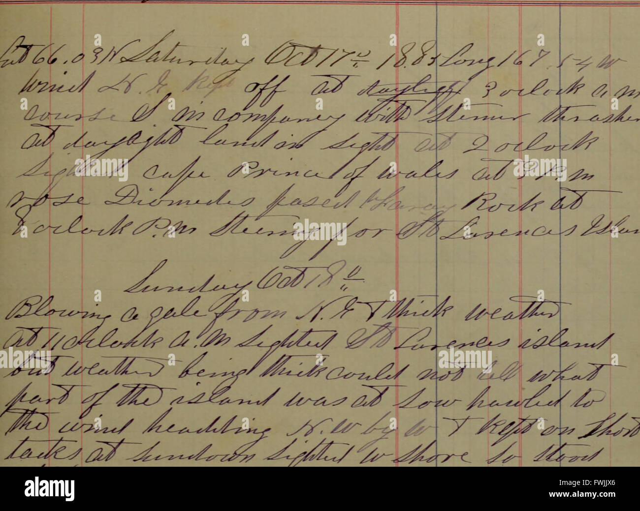 The logbook of the 'Young Phoenix' (1885), a whaling bark from San ...