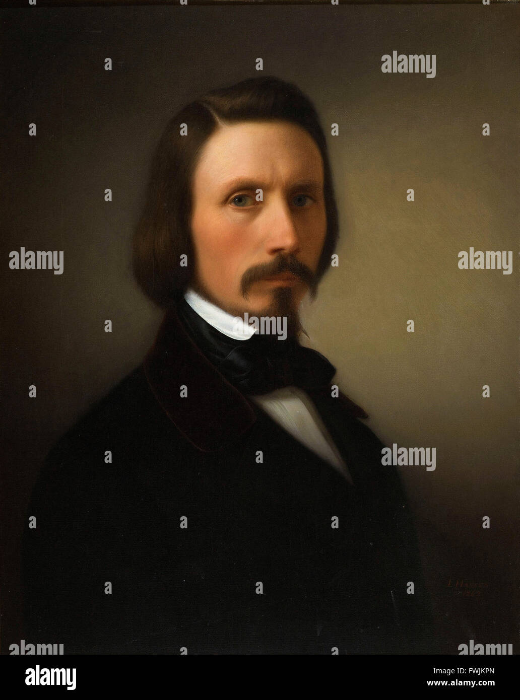 Lars Hansen - Self-Portrait - Bornholms Kunstmuseum Stock Photo - Alamy