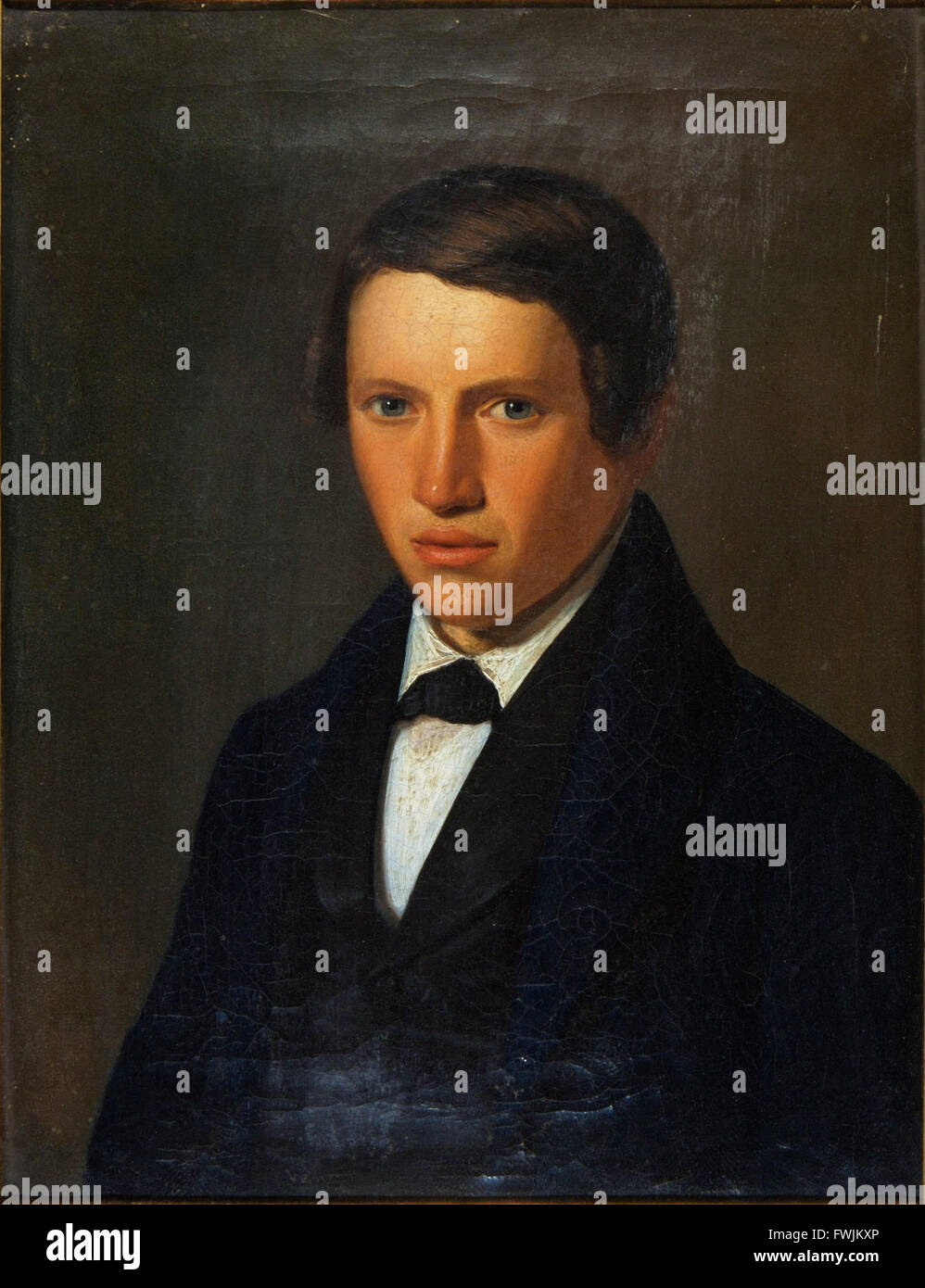 Lars Hansen - The painter's brother - Bornholms Kunstmuseum Stock Photo ...