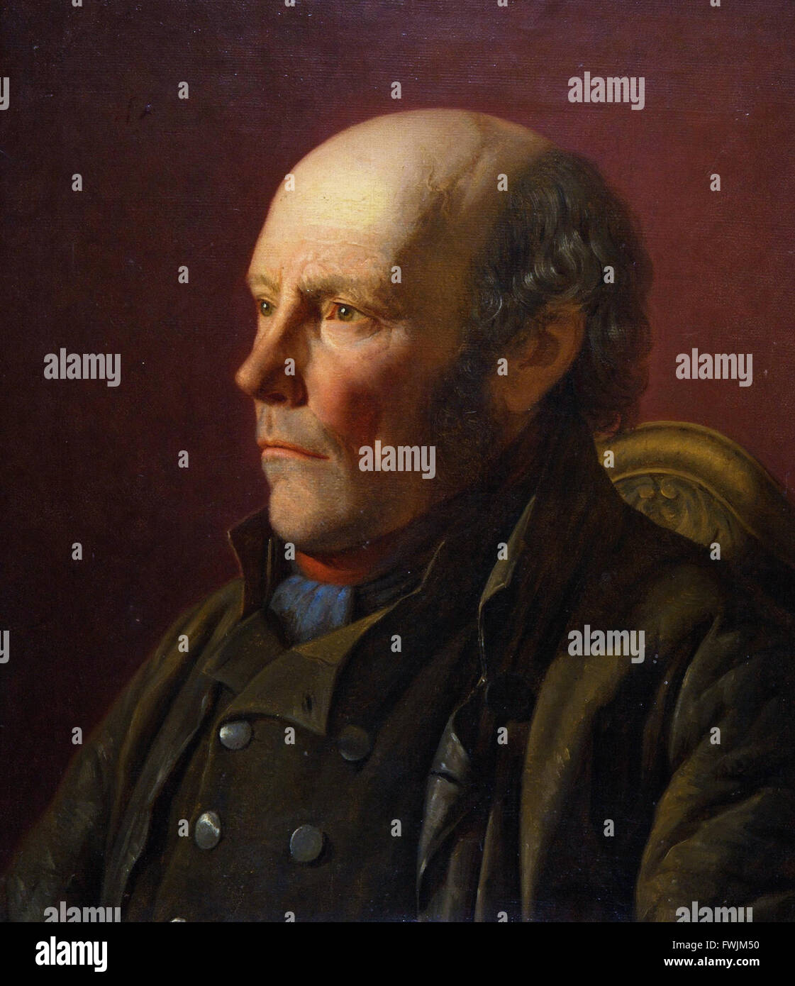 Lars Hansen - Swedish peasant - Bornholms Kunstmuseum Stock Photo - Alamy