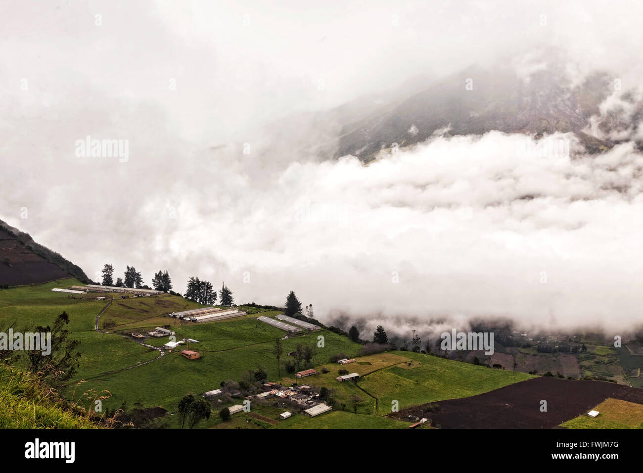 Powerful Day Explosion Of Tungurahua, Ecuador, South America Stock ...