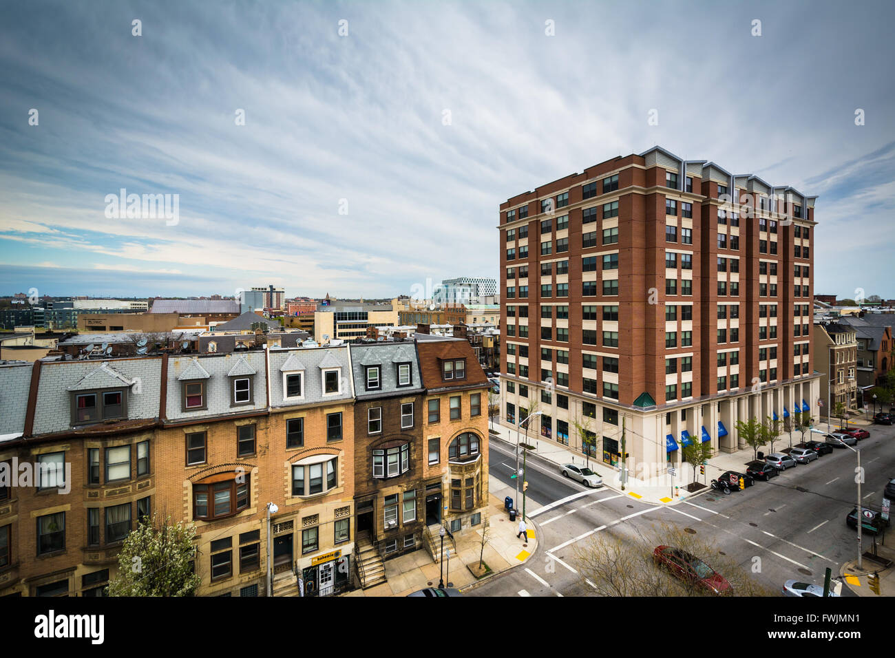 View of the intersection of Biddle Street and Maryland Avenue in Mid ...