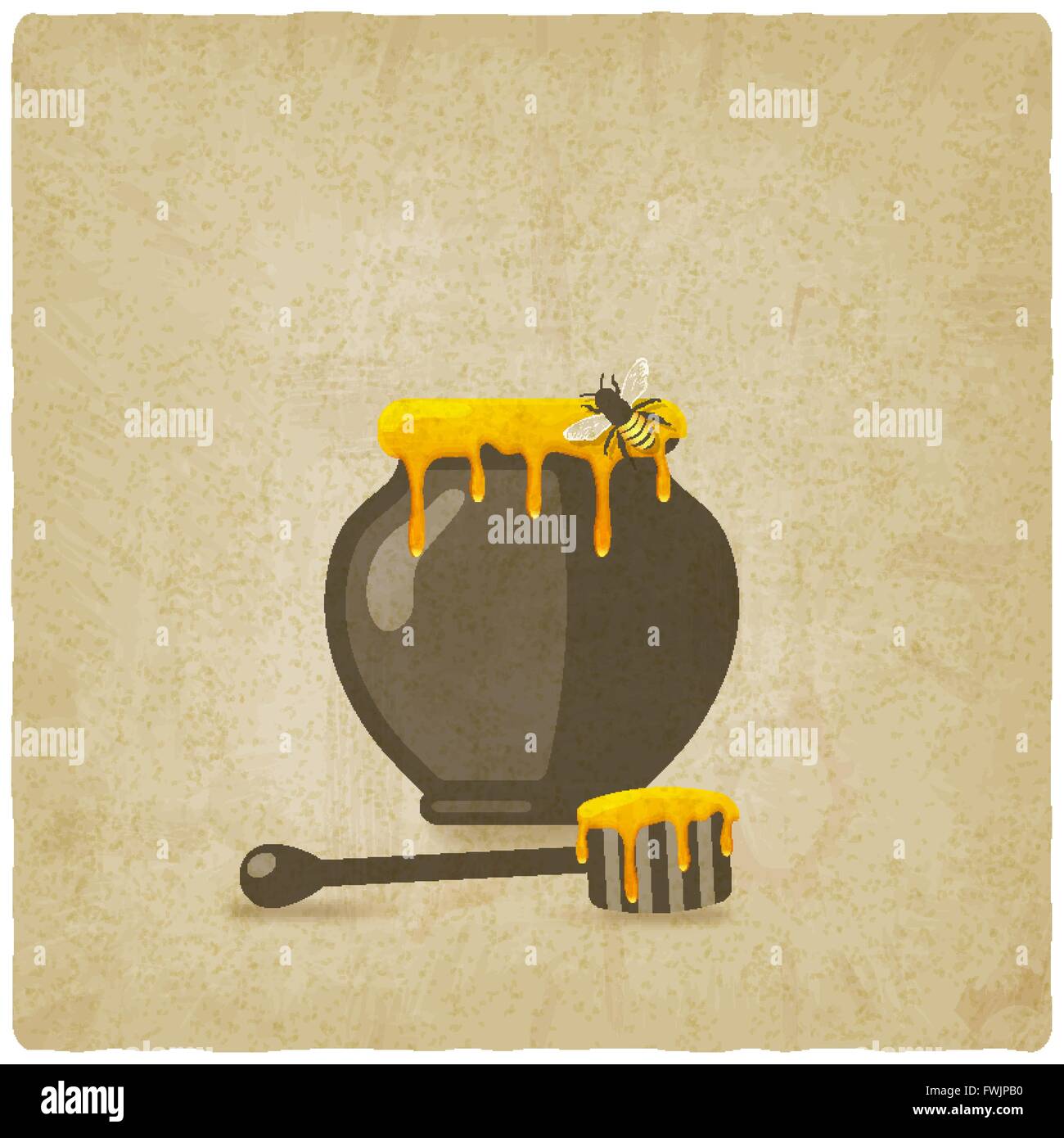 The honey pot Stock Vector Images - Alamy