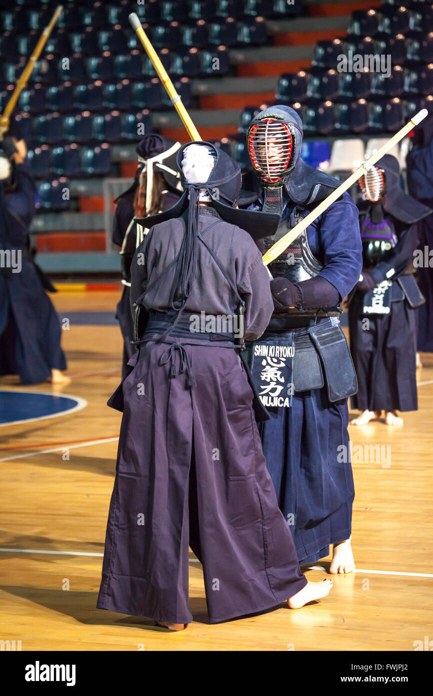 kendo martial arts exhibition Stock Photo - Alamy