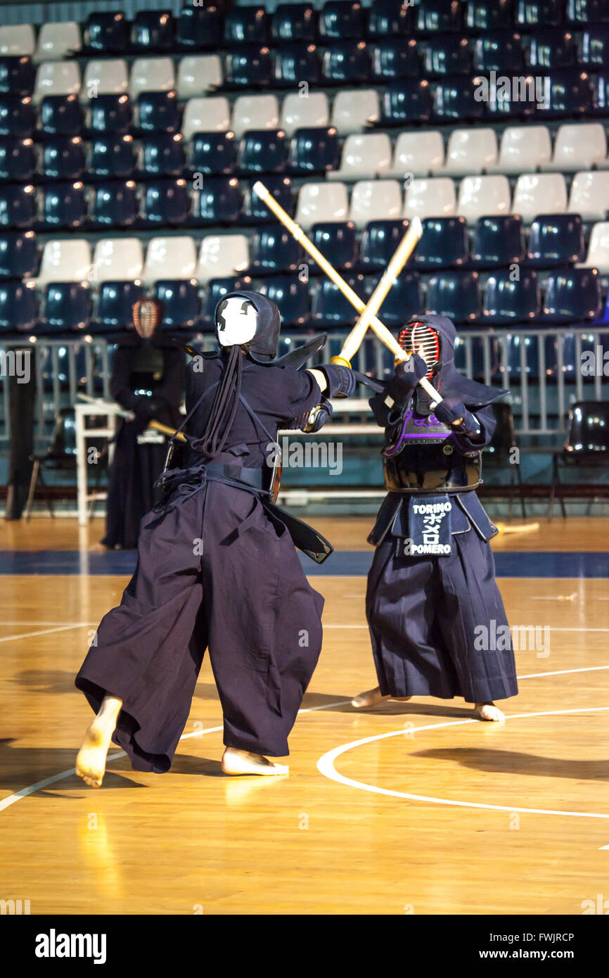 kendo martial arts exhibition Stock Photo - Alamy