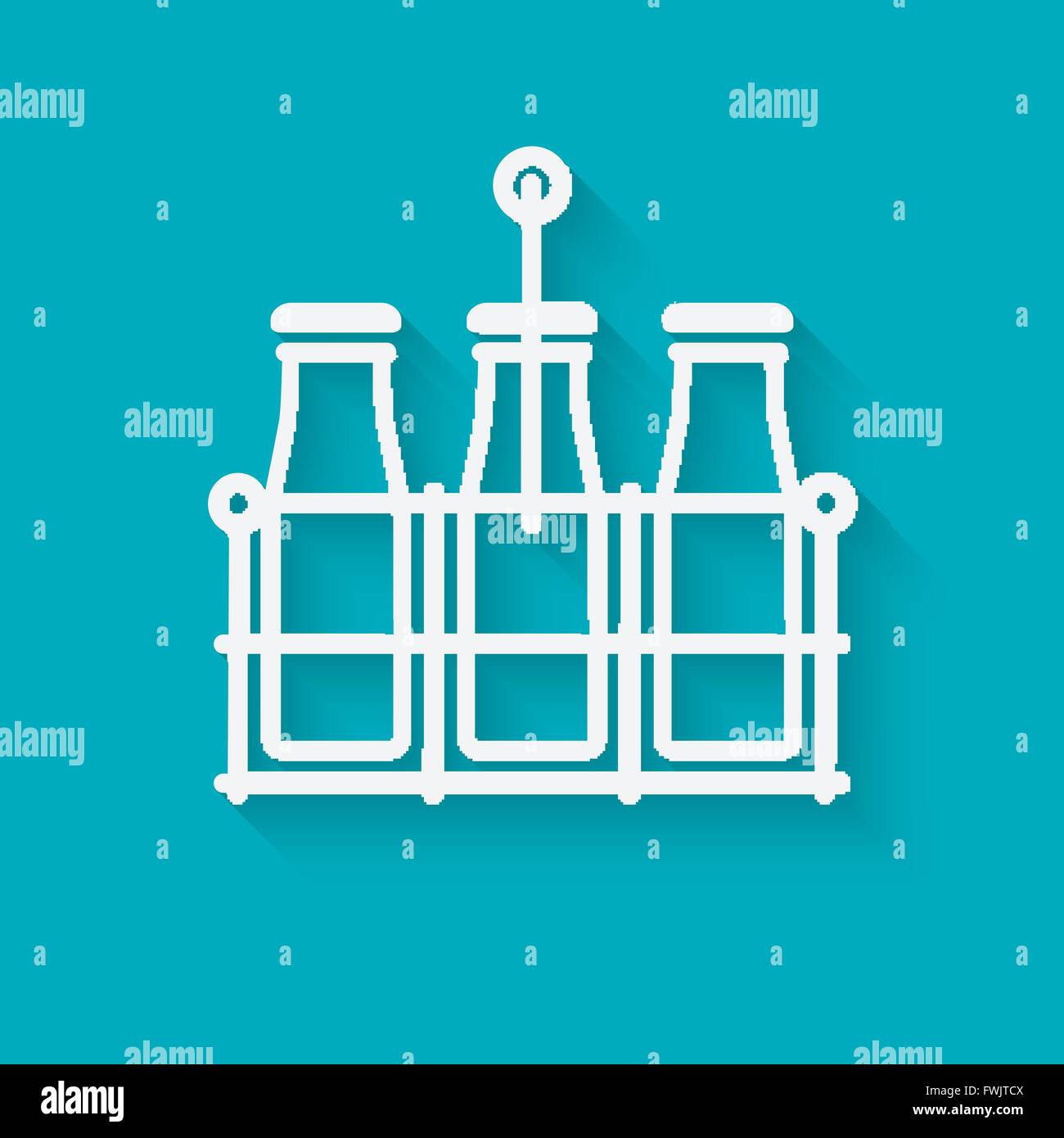 Vintage milk bottles Stock Vector Images - Alamy