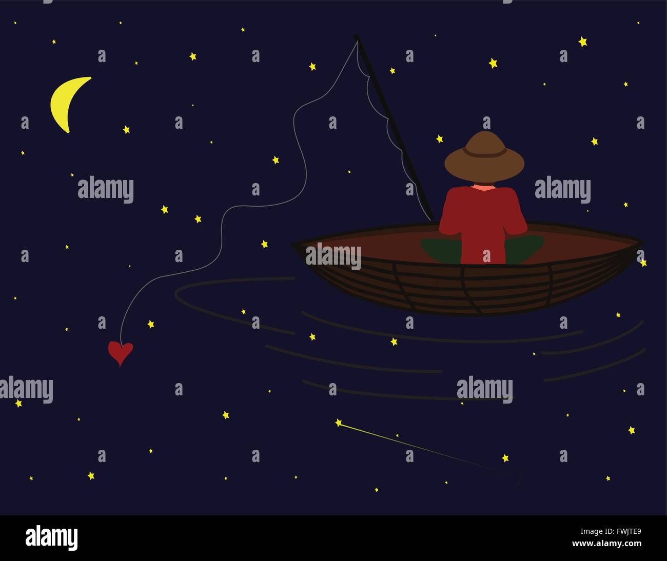 Yellow sailing boat in Stock Vector Images - Alamy