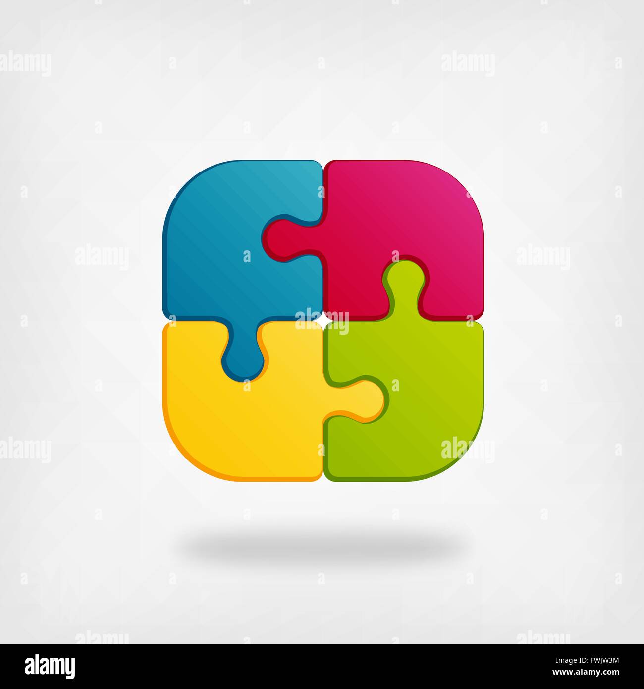 color puzzle creative symbol - vector illustration. eps 10 Stock Vector ...