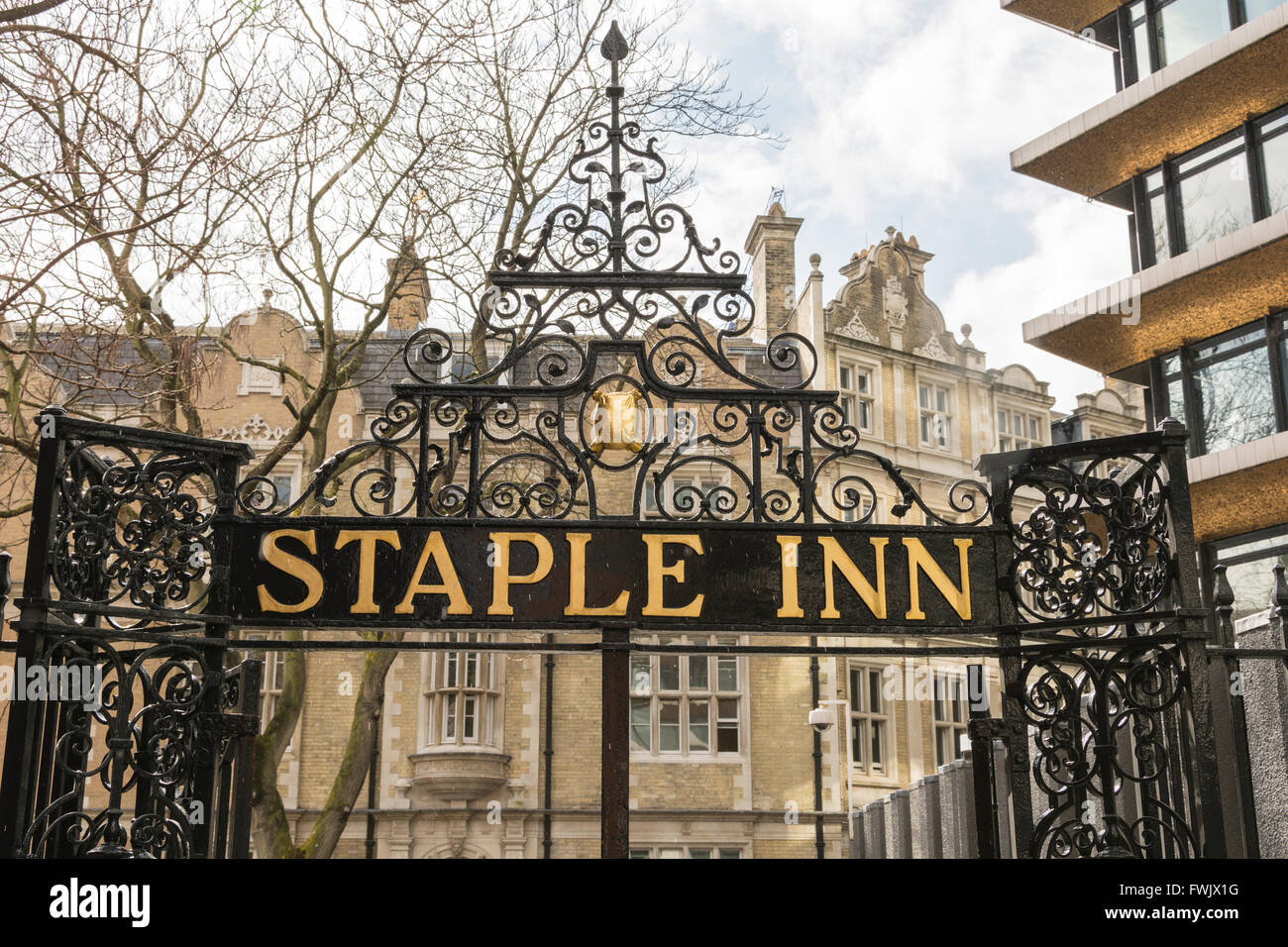 Staple Inn, High Holborn, in the City of London, England, UK Stock ...
