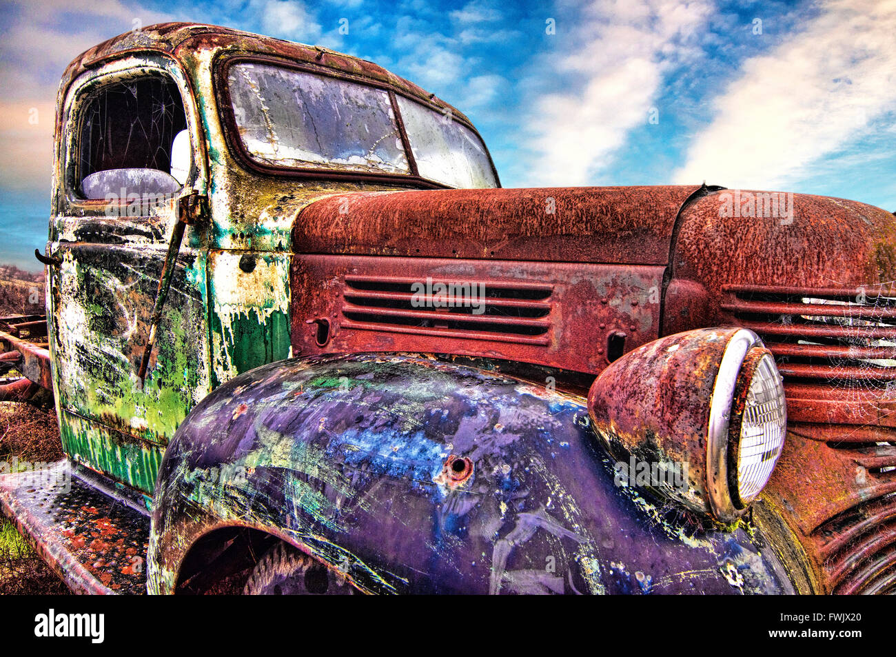 Rusty old truck Stock Photo - Alamy