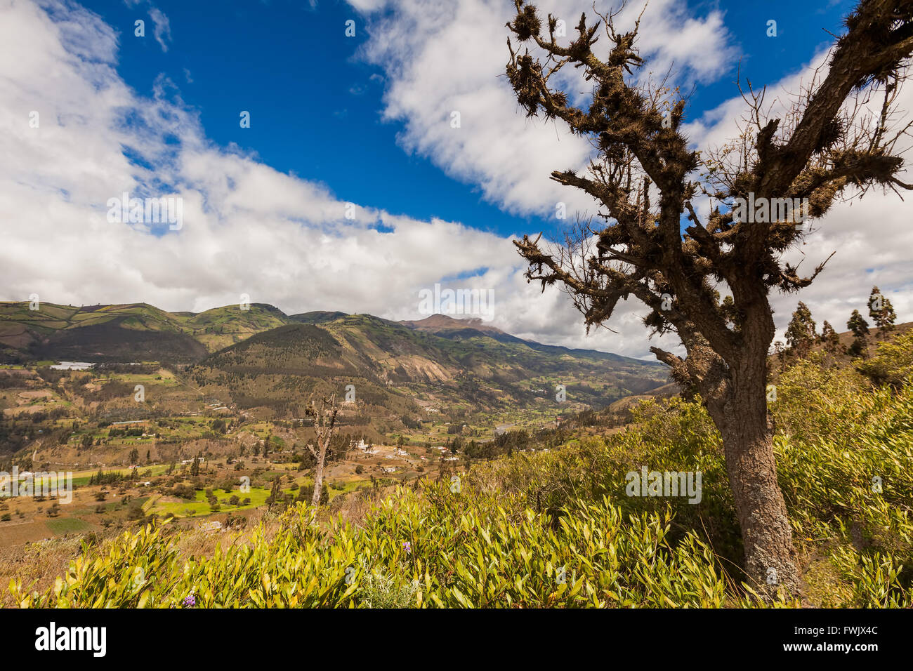 The Magical Ecuadorian Andes, Aerial View, South America Stock Photo ...