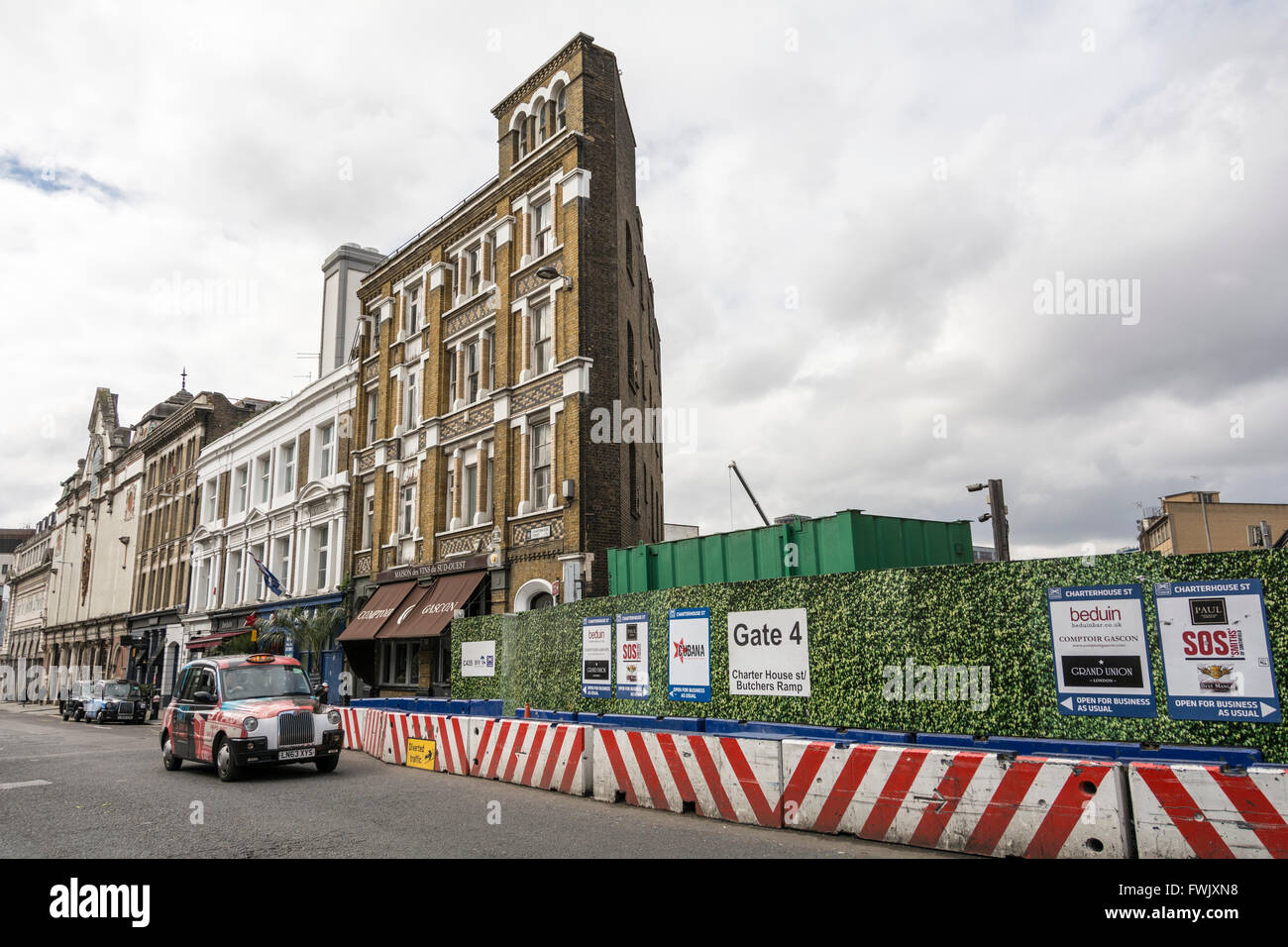 A building site in Smithfield in central London, UK Stock Photo - Alamy