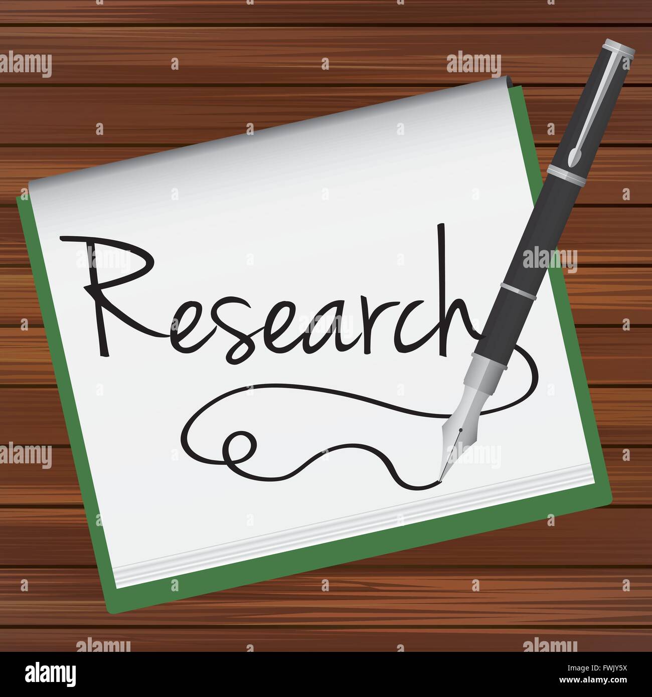 Illustration Vector Graphic Notepad for the creative use in graphic ...