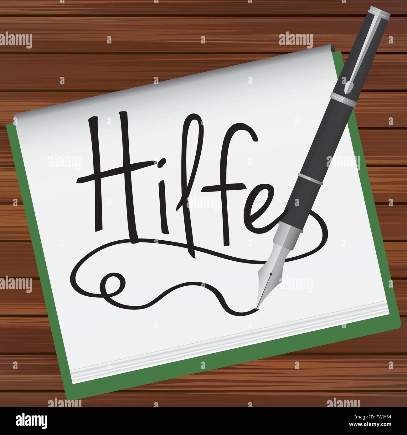 Illustration Vector Graphic Notepad for the creative use in graphic ...