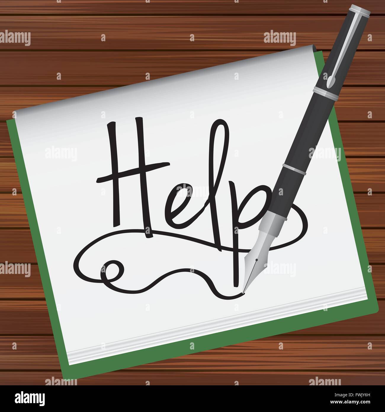 Illustration Vector Graphic Notepad for the creative use in graphic ...