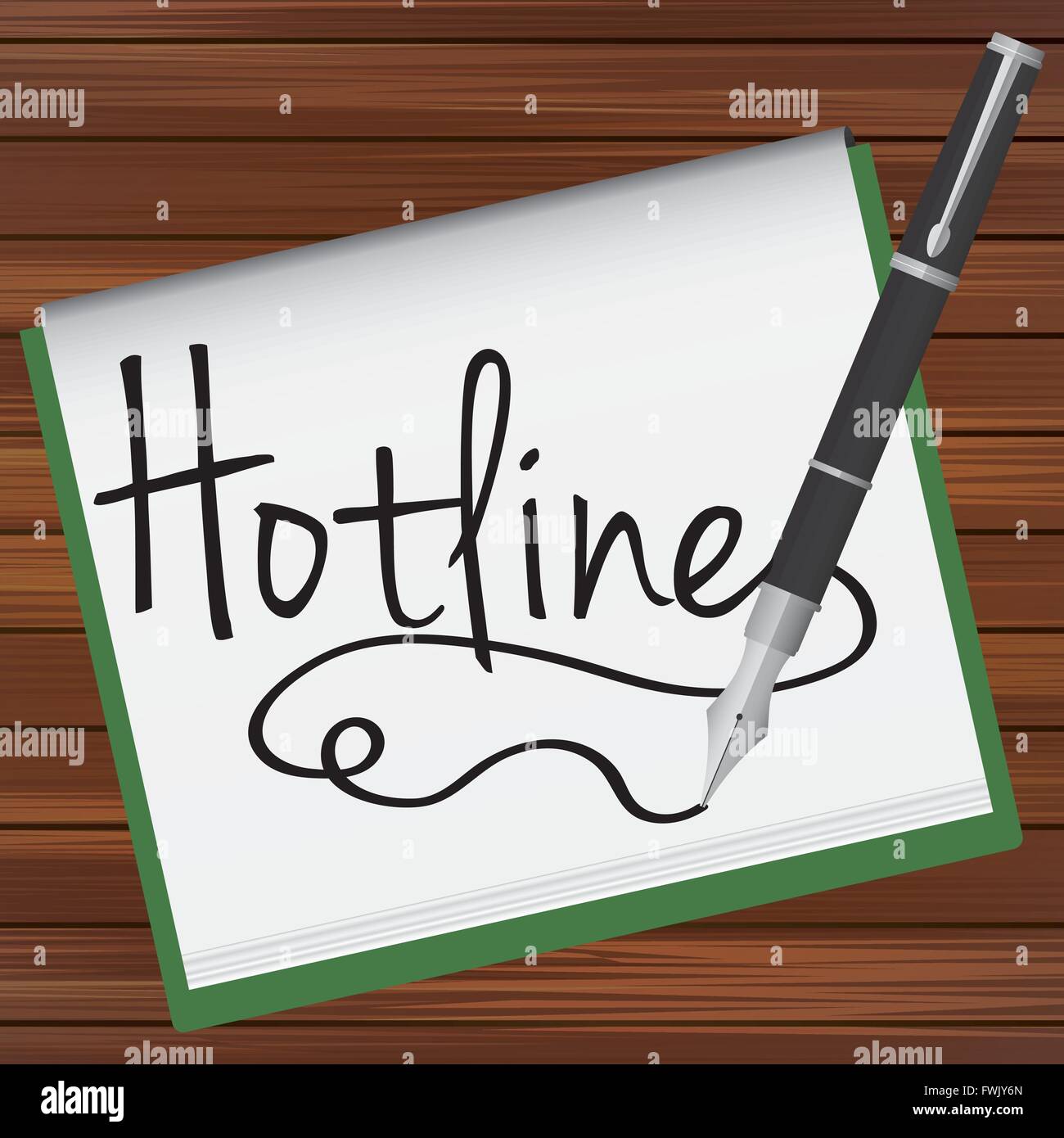 Illustration Vector Graphic Notepad for the creative use in graphic ...