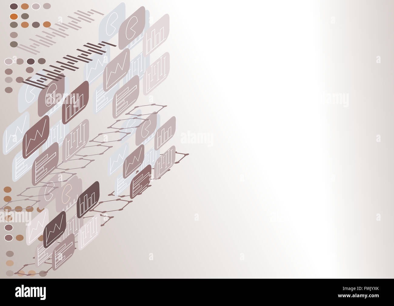 financial graphics illustration. brown background Stock Photo - Alamy