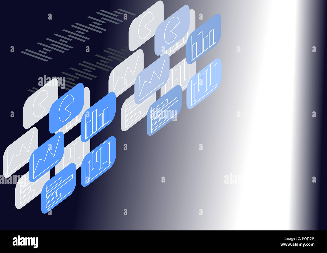 financial graphics illustrations. Background. various types of charts ...