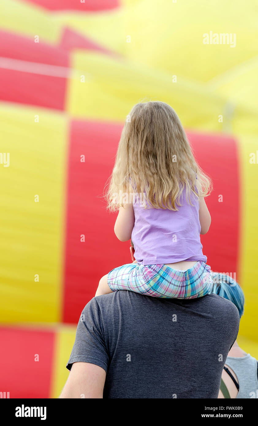 Father Giving Daughter Piggyback Ride Stock Photo - Alamy