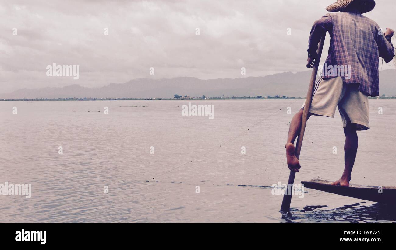 Fisherman Rear View High Resolution Stock Photography and Images - Alamy