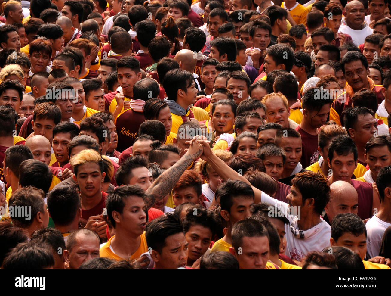 Full Frame Shot Of Crowd Stock Photo - Alamy