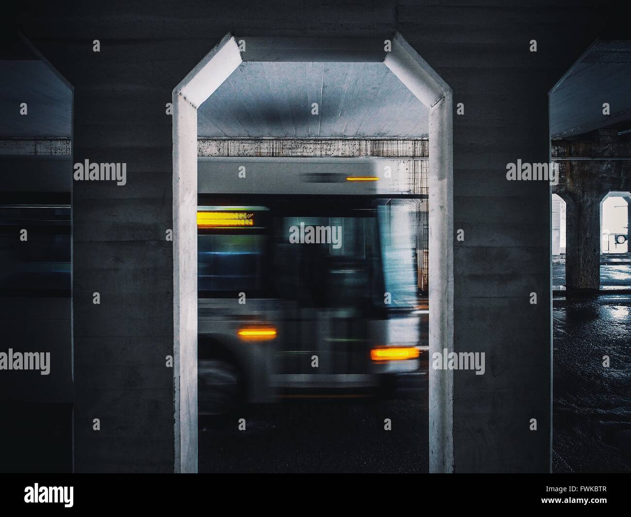 Bus in tunnel hi-res stock photography and images - Alamy